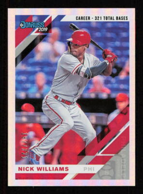 Nick Williams 2019 Donruss Stat line Foil /321 #109 Philadelphia ...
