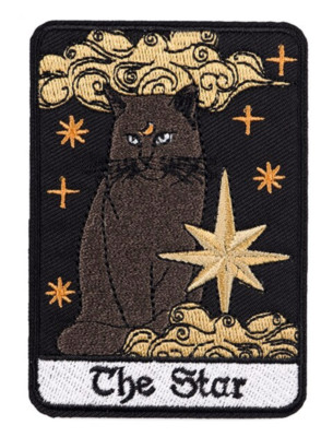 The Star Cat Tarot Card Fortune Telling 3.6" Iron On Patch | eBay