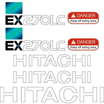 Decal Sticker Set Hitachi EX270-5 LC Digger Excavator Decal Set | eBay UK