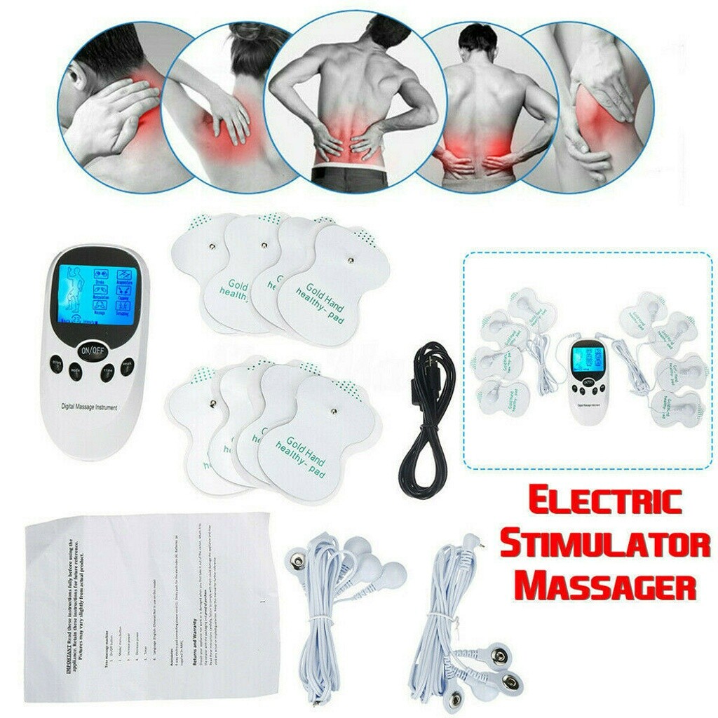 Tens Unit Electrical Massager Pulse Muscle Stimulator Back Pain Therapy ...