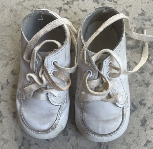 Vintage Stride Rite Shoes Baby White Leather Walking | eBay