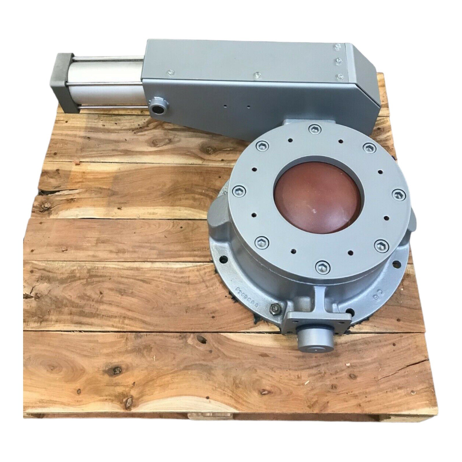 8" Spheri Dome Clyde Bergemann Valve with cylinder and closed ...