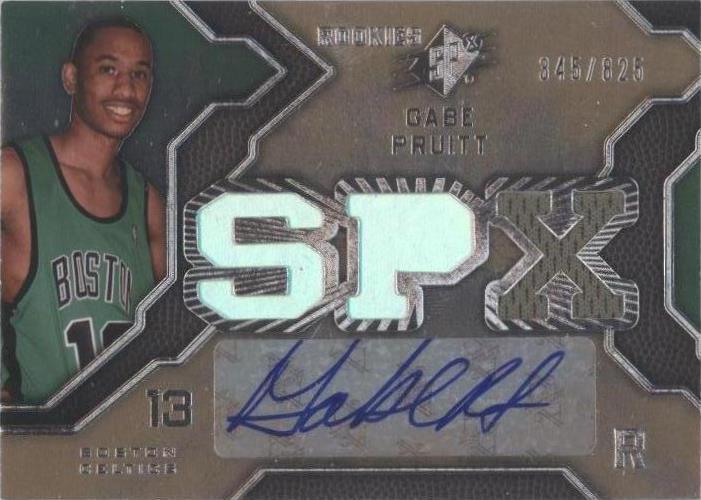 2007-08 SPx - SPx Rookies Gabe Pruitt #119 /825 (AU, MEM, RC) for sale ...