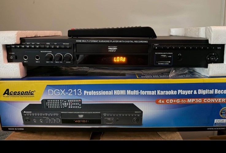 Acesonic DGX-213 HDMI Multi-Format Karaoke Player & Digital Recorder W ...