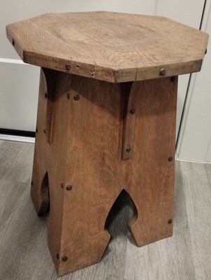 Antique Arts & Crafts Octagon Taboret Table Stool Plant Stand Limbert ...