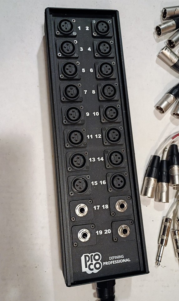 Pro Co 25-Foot SMA1604FBQ 16x4 Stage/Studio Snake | eBay