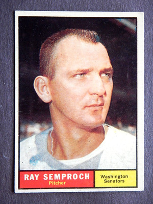 Ray Semproch #174 Topps 1961 Baseball Card (Washington Senators)* | eBay