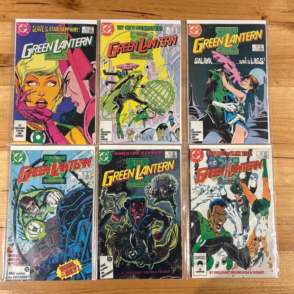 The Green Lantern Corps Comic Book Set Complete DC Comics 1986-1988 | eBay