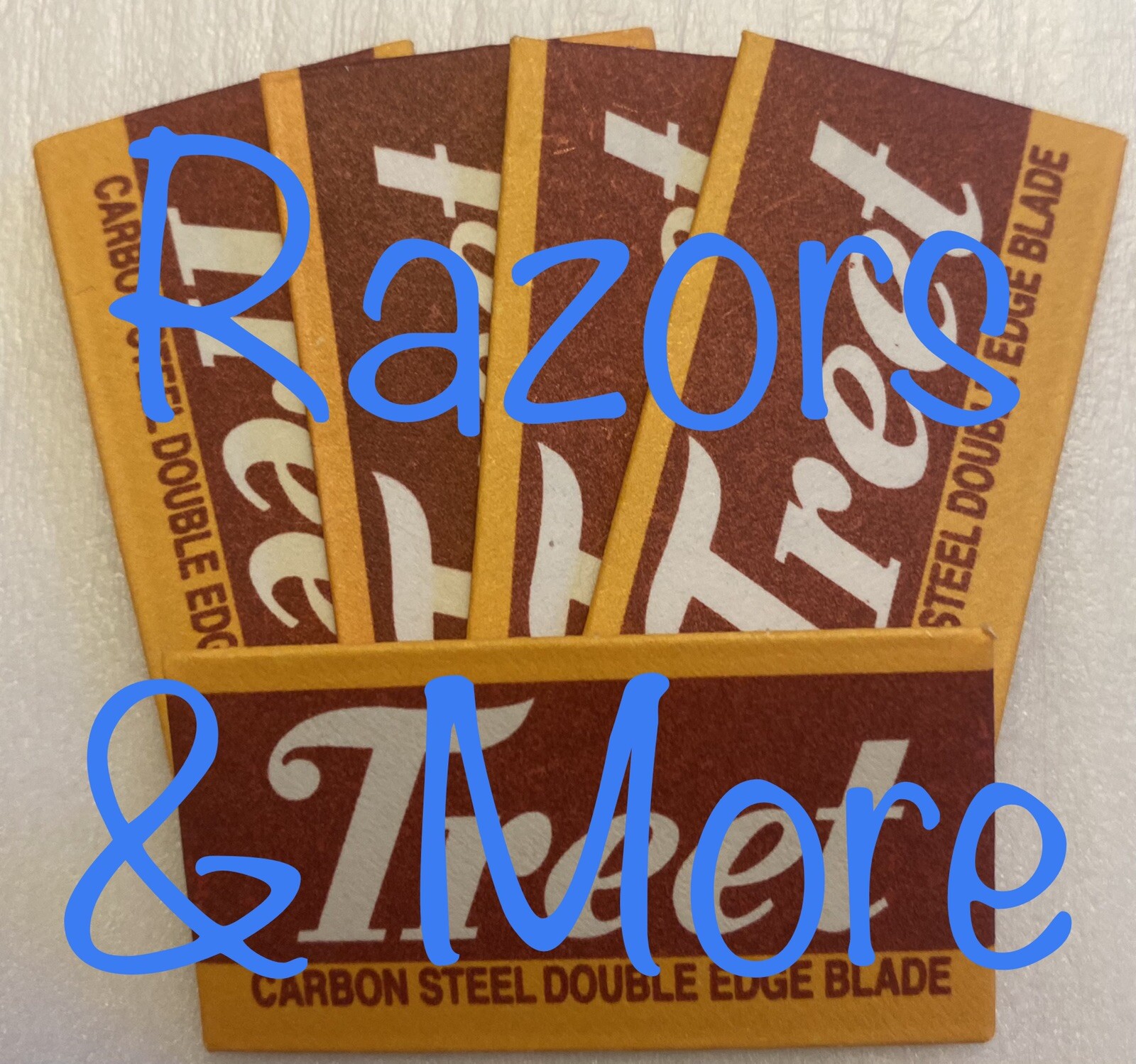 TREET “BLACK BEAUTY” Carbon Steel Double-Edge Safety Razor Blades 10 ...