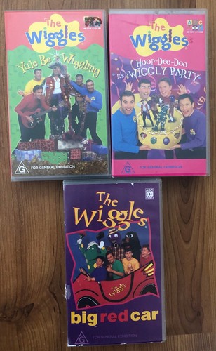 THE WIGGLES - Hoop-Dee-Doo - Yule be wiggling - Big Red Car 3 x VHS ...