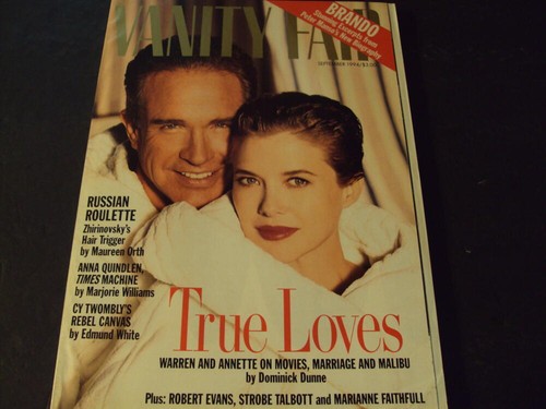 Vanity Fair Sep 1994 Warren and Annette on Movies Cover, Brando Biograp ...