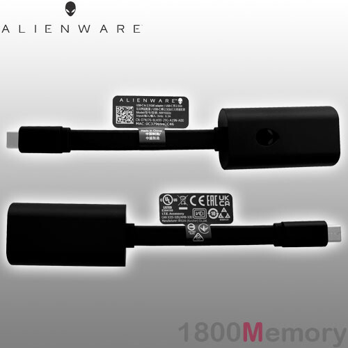 GENUINE Alienware AW1022z USB-C to 2.5Gbps Ethernet Adapter Dell 07NJ76 ...