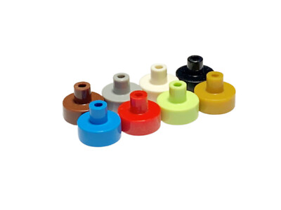 LEGO 20482 1X1 Tile, Round with Bar and Pin Holder - Select Colour ...