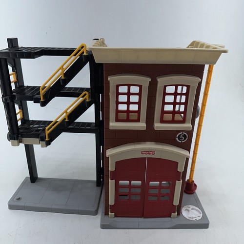 Fisher Price Imaginext Firehouse Fire Station Red Black N0764 Playset ...