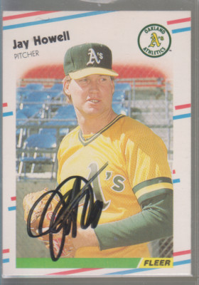 Autographed 1988 Fleer Jay Howell - Athletics | eBay