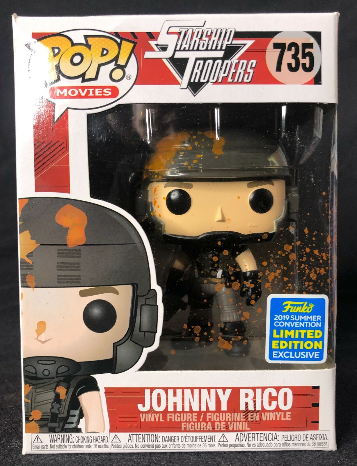 Funko Pop Starship Troopers Johnny Rico SDCC Limited Edition w ...