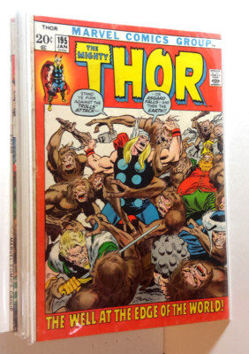 #195 MIGHTY THOR 1970s Marvel Comic Book- Fine (TH-195) | eBay
