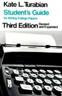 Student's Guide for Writing College Papers by Kate L Turabian: Used ...