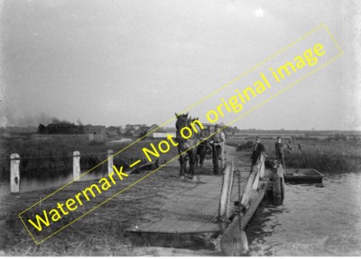 Martham Ferry, Norfolk Broads - Floating Bridge. Early 1900s. 7"x5 ...