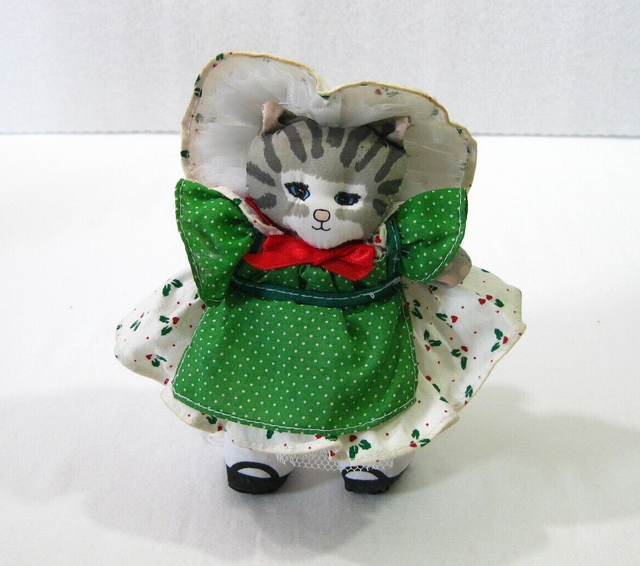 Vtg Applause Dustyn Schear Dollycats Christmas Plush Cloth Stuffed Toy ...