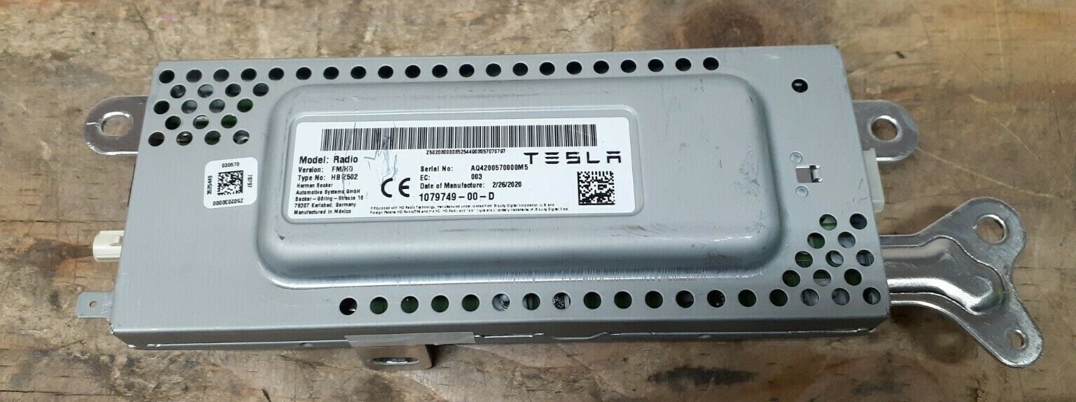 2017-2020 TESLA MODEL 3 RADIO FM/HD CONTROL MODULE UNIT HARMAN 1079749 ...