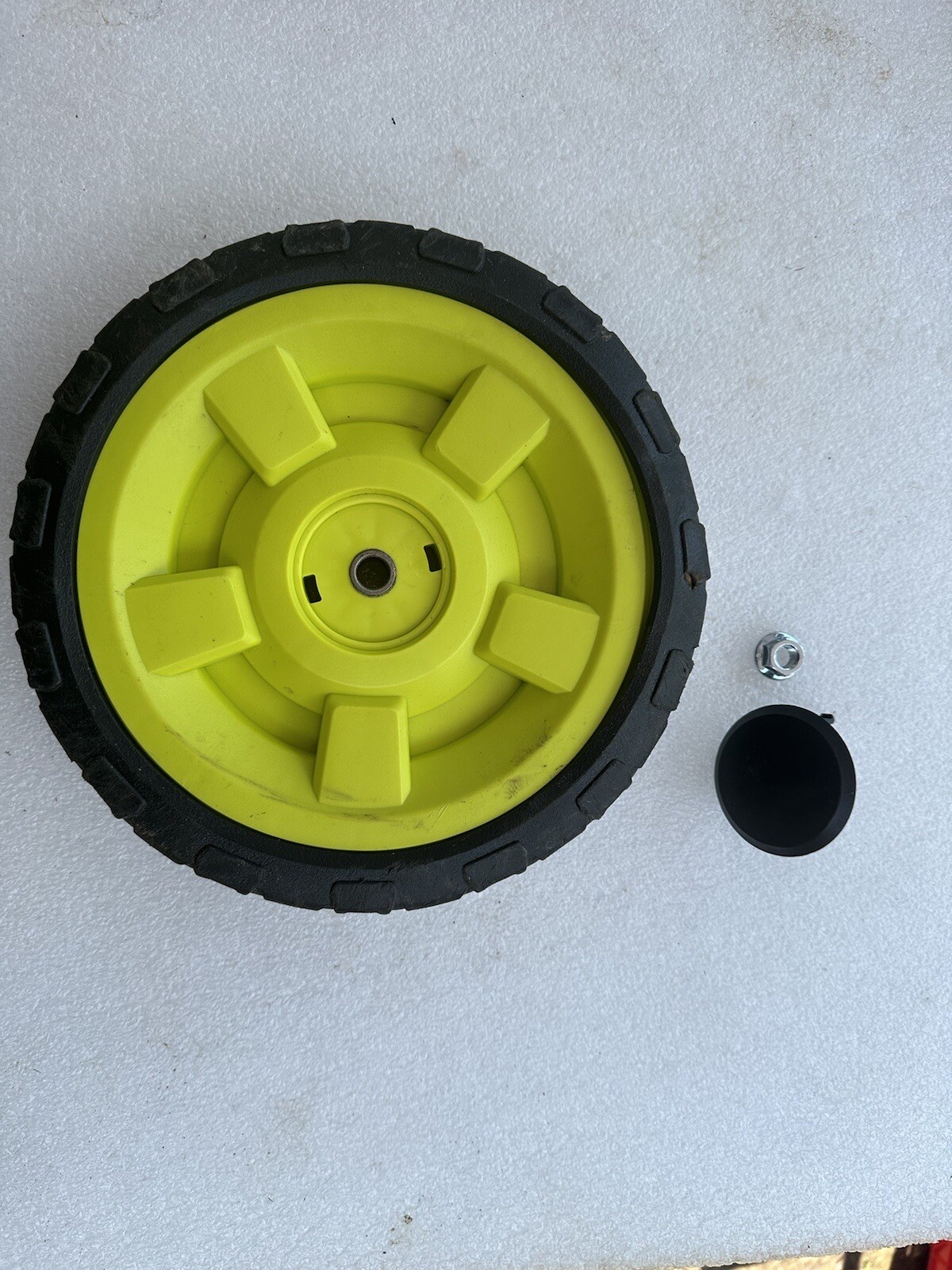 Ryobi OEM Parts 9-3/4" Rear Wheel Assembly RY401014US 40v 21" in. Lawn ...