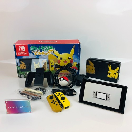 Nintendo Switch Pokemon LET'S GO Pikachu Console Limited Edition Set ...