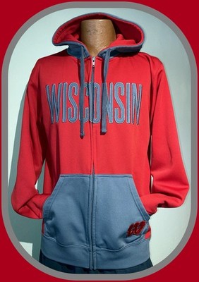 WISCONSIN BADGER KNIGHTS APPAREL PRO EDGE HOODED STITCHED SWEATSHIRT ...