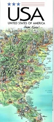 Unique Media Map: United States/Folded | eBay
