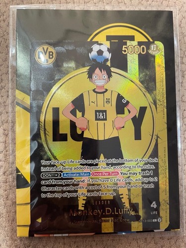 One Piece x BVB Monkey D. Luffy Promo Card ST13-003 Dortmund TCG ...