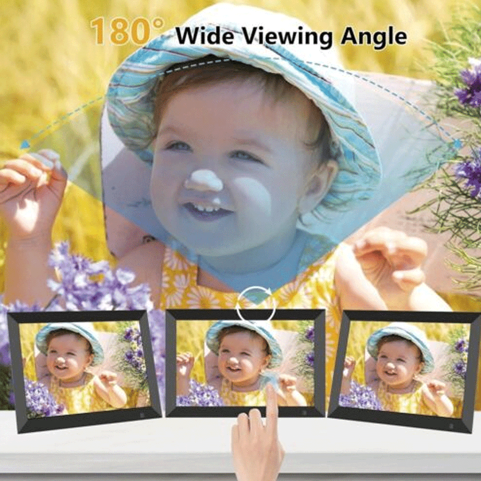 10.1 Inch Digital Photo Frames Album WiFi 32G Touch Screen IPS FRAMEO ...