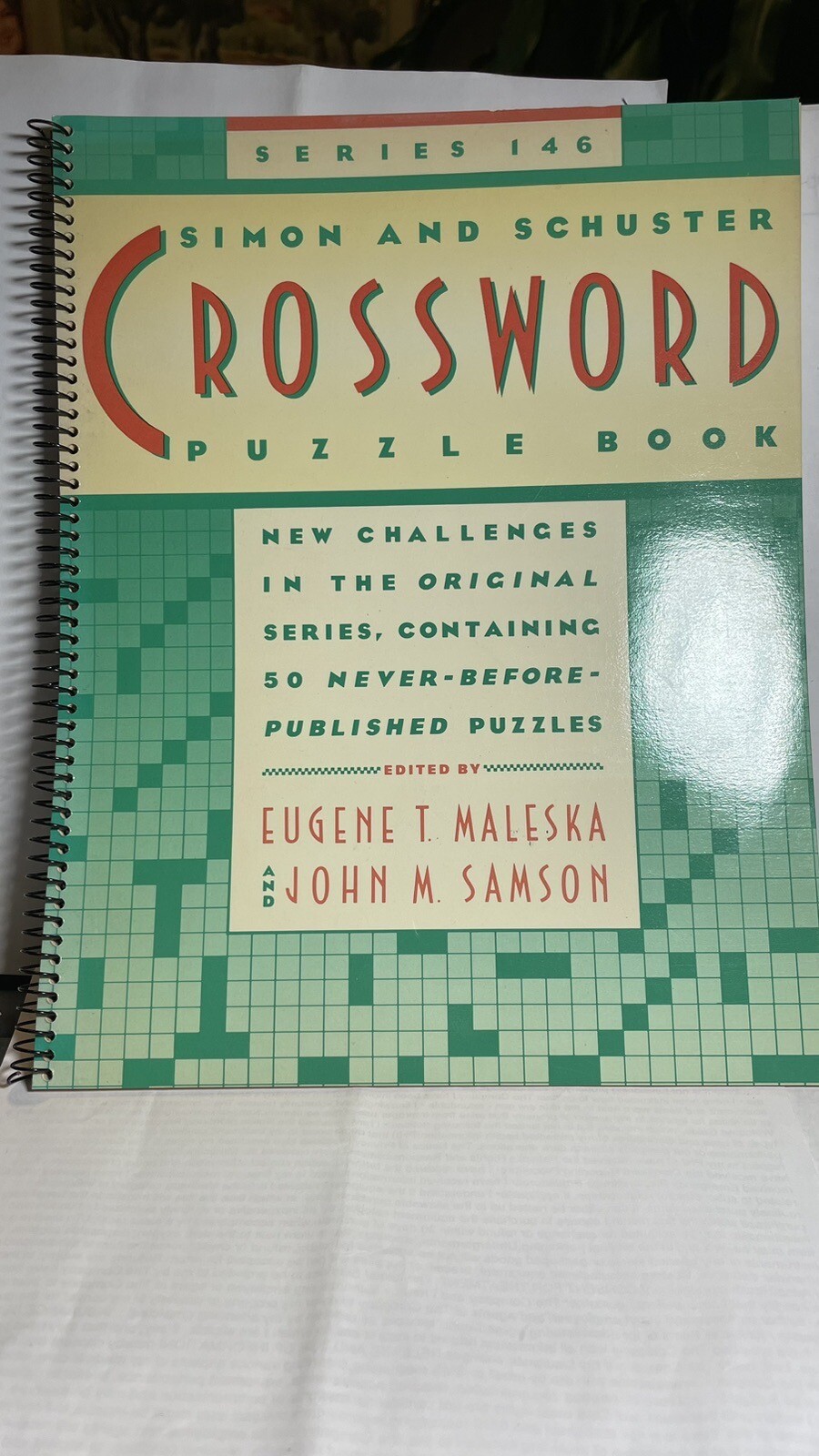 REDUCED! Crossword Puzzle Series 146 Simon Shuster Eugene Maleska J ...