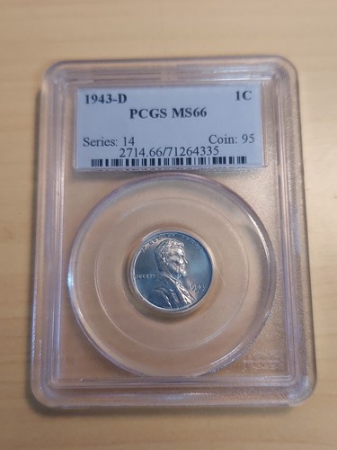 1943 D 1c Lincoln Steel Wheat Cent PCGS MS 66 | eBay