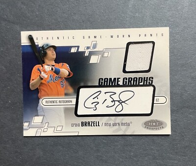 2003 FLEER HOT PROSPECTS CRAIG BRAZELL GAME GRAPHS 148/400 JERSEY ...