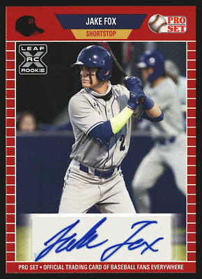 2021 Pro Set Jake Fox #PS-JF1 Autographs AU | eBay