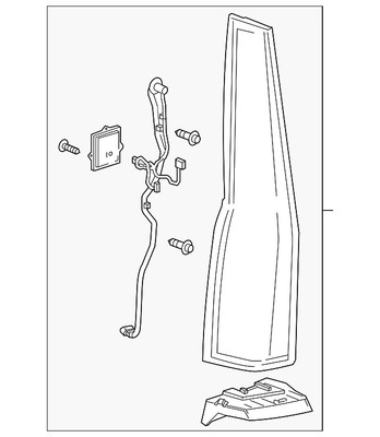 Genuine GM Rear Passenger Side Body Structure Stop Lamp 84211921 | eBay