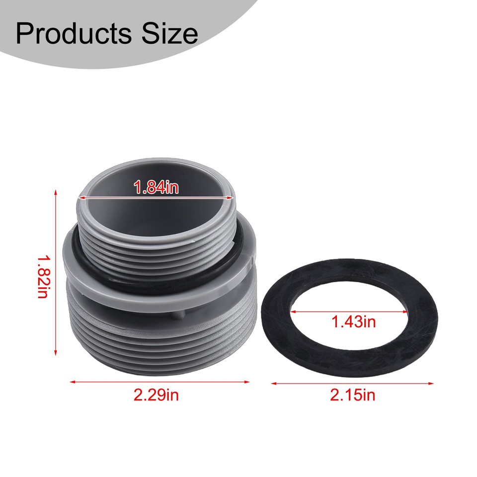 User Friendly For Intex Pool Adapter Kit 40mm to 1 1/2 Inch Inlet ...