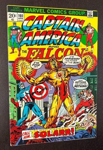 CAPTAIN AMERICA #160 (Marvel Comics 1973) -- 1st Appearance SOLARR ...