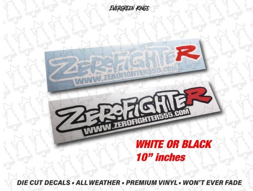 ZEROFIGHTER Decal Sticker 10 inch - EK9 Type R JDM Kanjozoku Loop ...