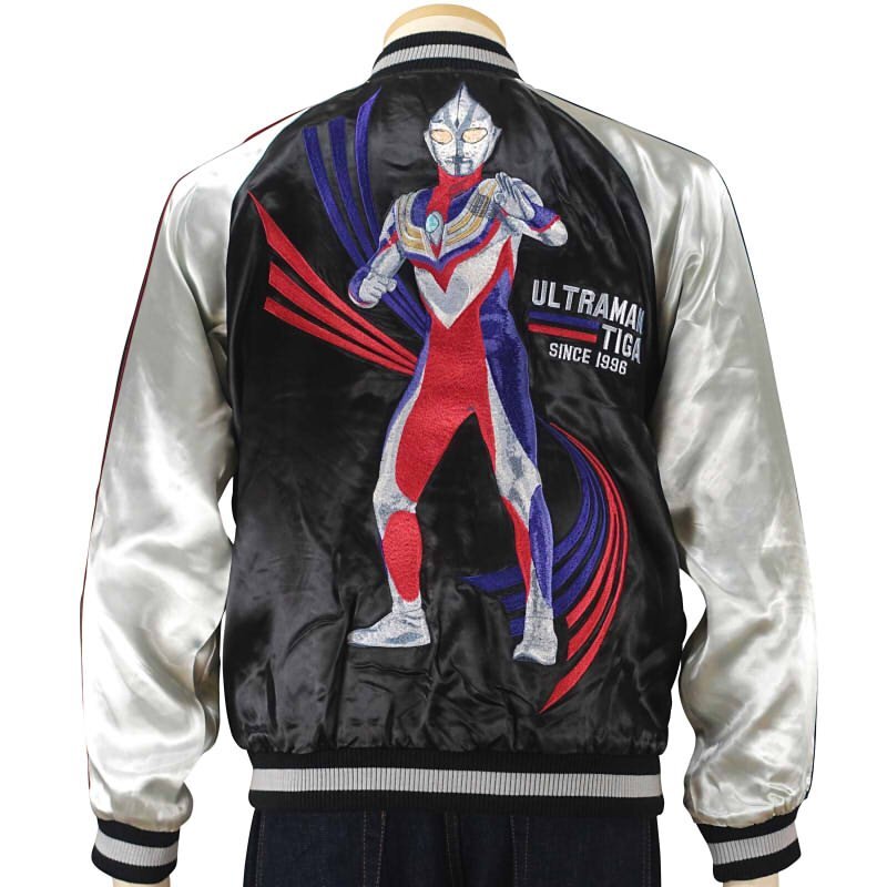 ULTRAMAN × Switch Planning Ultraman Tiga Embroidered Sukajan Jacket ...