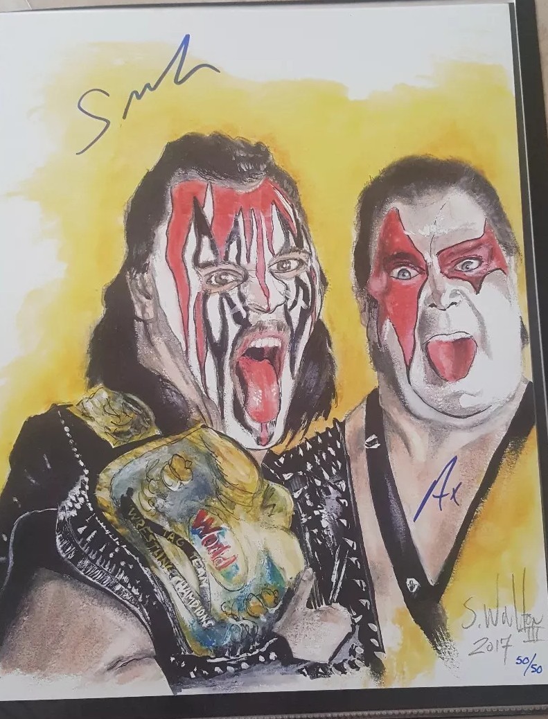 Ax & Smash Demolition WWF Signed 11x14 Art Print Limited Edition /50 ...