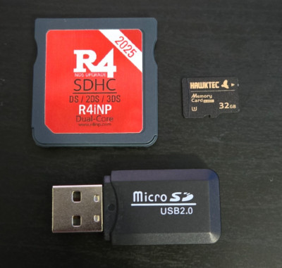 USED R4 Dual Core R4iNP 2025 Nintendo DS Flash Cart + 32gb Card *PLUG ...
