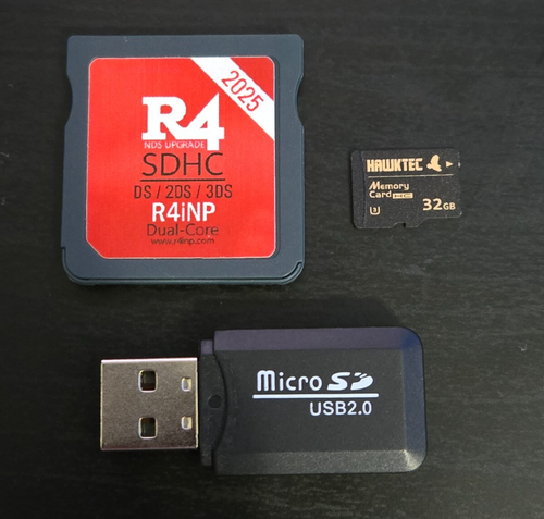 USED R4 Dual Core R4iNP 2025 Nintendo DS Flash Cart + 32gb Card *PLUG ...