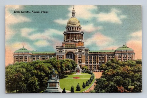 State Capitol Austin Texas Linen Postcard | eBay
