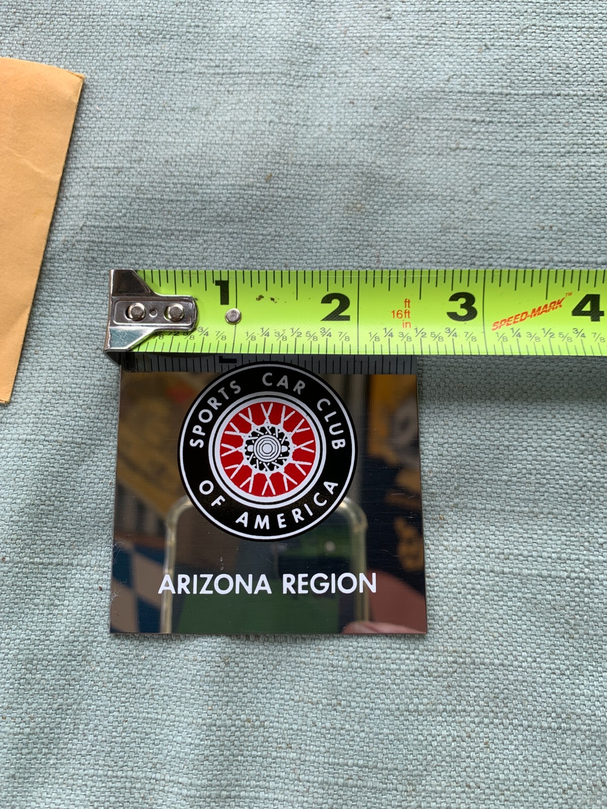 Rallye Productions Dash Plaque Sports Car Club America SCCA Arizona ...