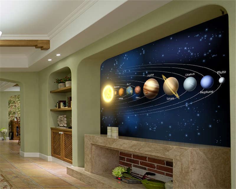 Nine Planet Solar System 3d