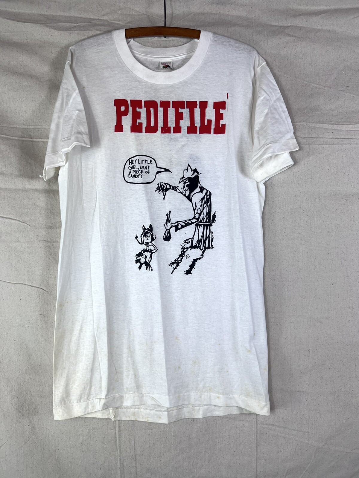 Vtg 1980s Pedifile Die A Violent Death Demo T Shirt R… - Gem