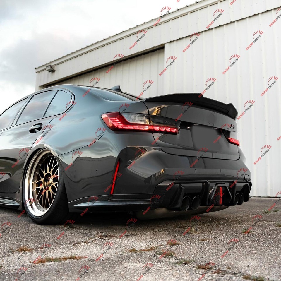 For 2019-2025 BMW G20 330i M340i G80 M3 PSM Style Gloss Black Rear ...