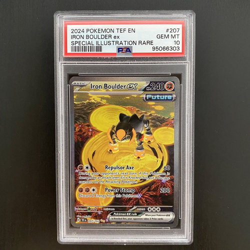 IRON BOULDER ex 207/162 | PSA 10 | Temporal Forces Graded Pokémon Card ...