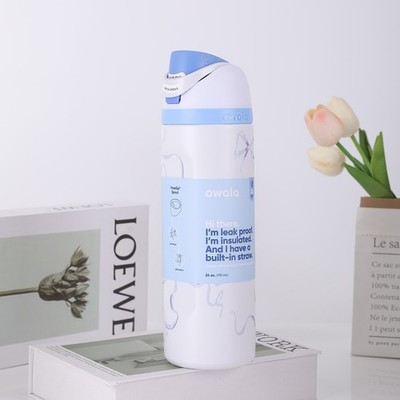 Owala 24 oz / 32 oz Water Bottle Tied And True Blue Bows Limited ...